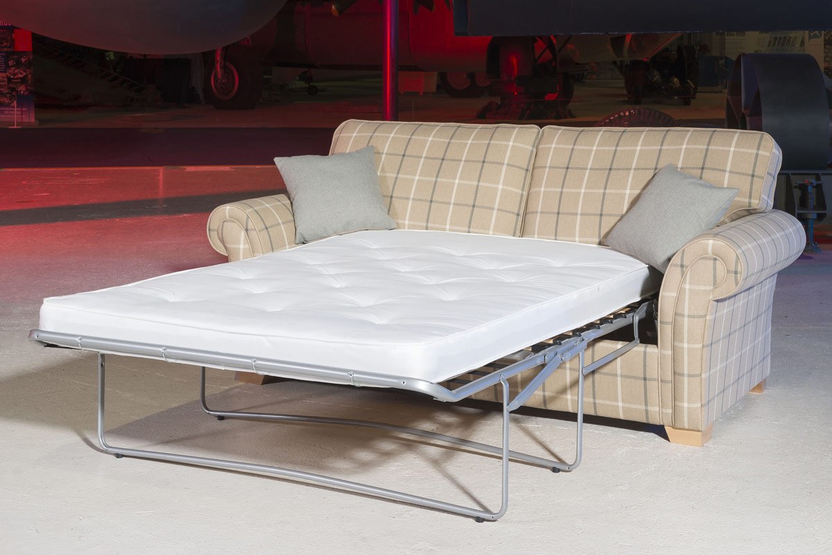 Lancaster 3 Seater Sofabed and Comfort (Open Coil Sprung) Mattress ...