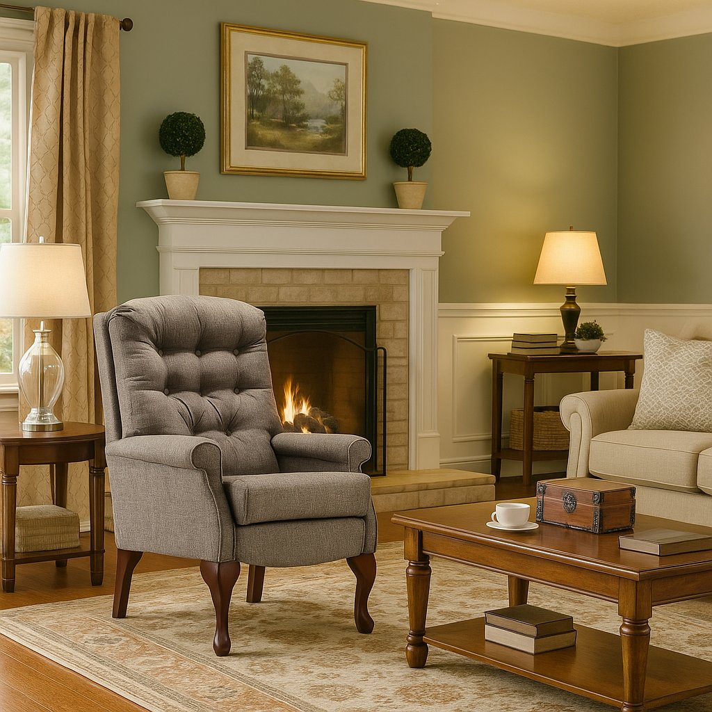 Sherborne Shildon Fireside Chair High Seat - Solent Beds & Furniture Ltd