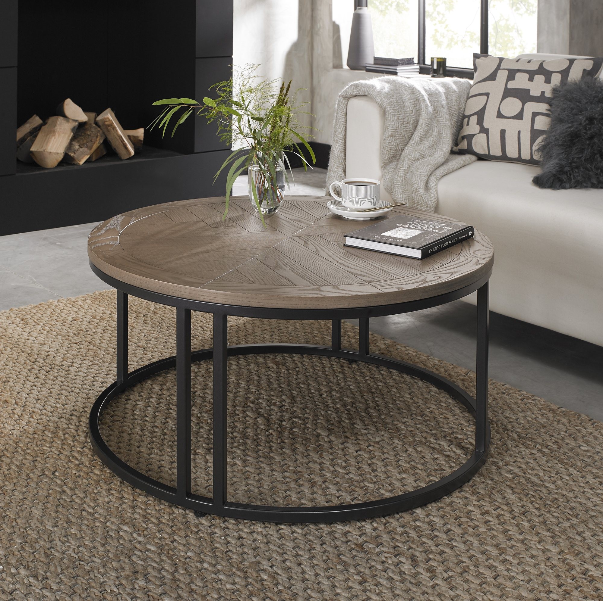 Cranmore Weathered Ash Coffee Table - Solent Beds & Furniture Ltd