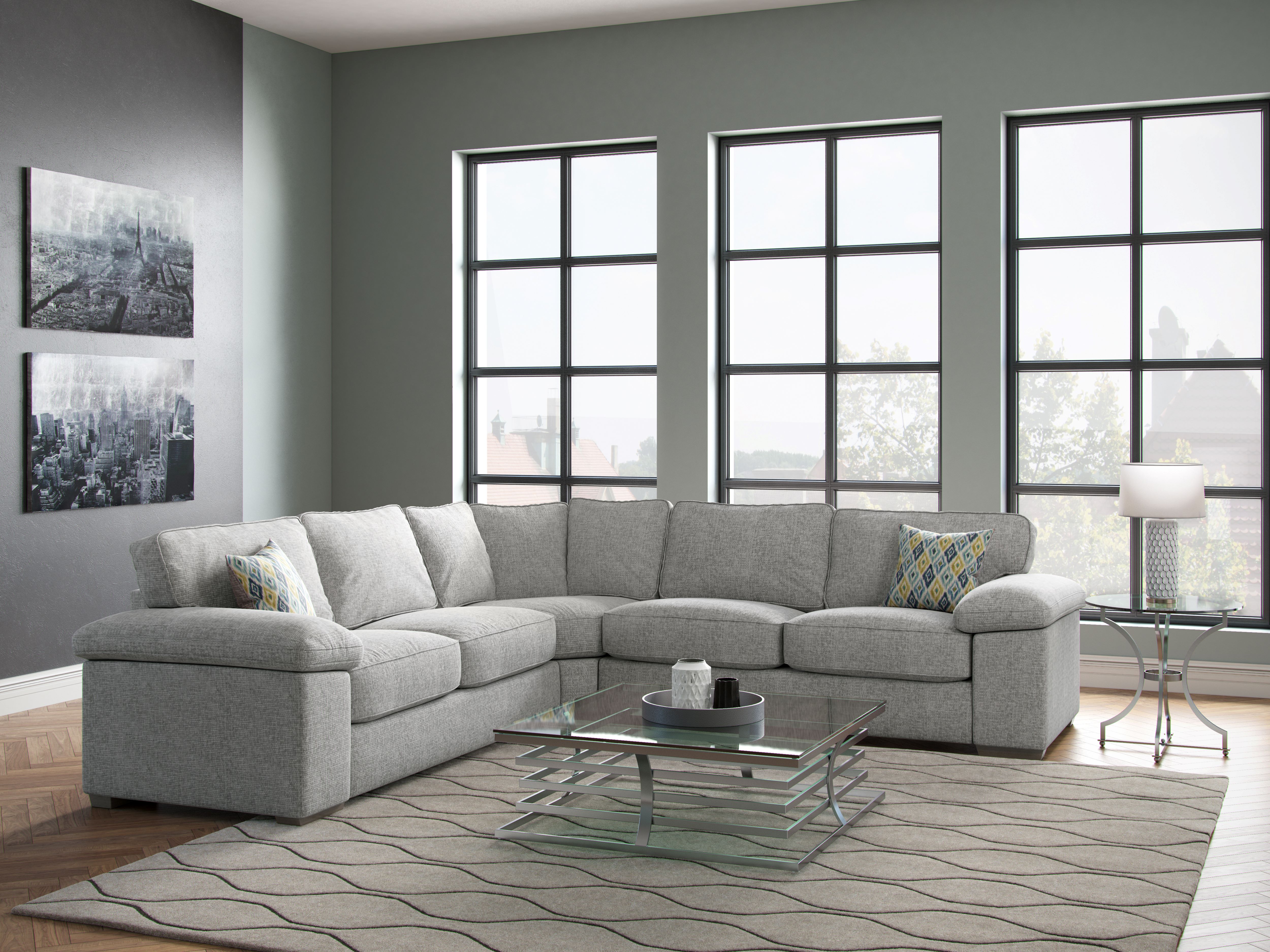 Clio Large Corner Group Sofa - Solent Beds & Furniture Ltd