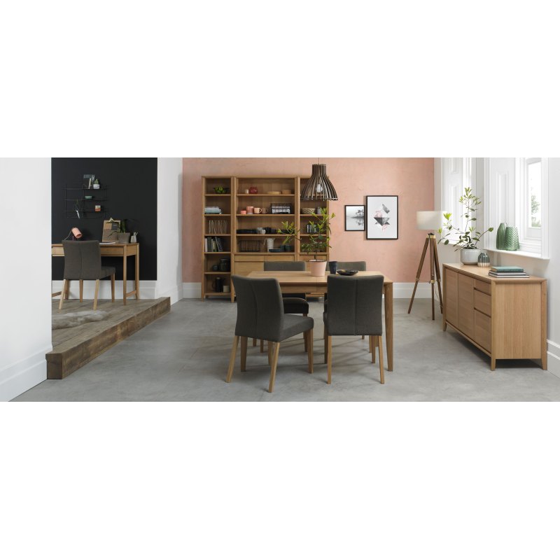 Barton Oak 4-6 Extension Table - Solent Beds & Furniture Ltd