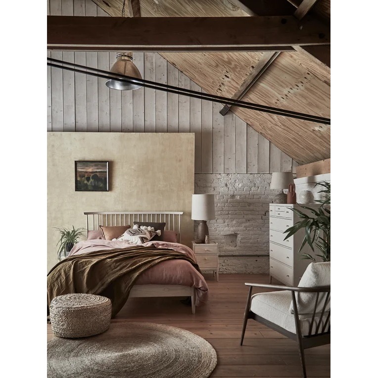 Ercol Salina Spindle Headboard Bed - Solent Beds & Furniture Ltd
