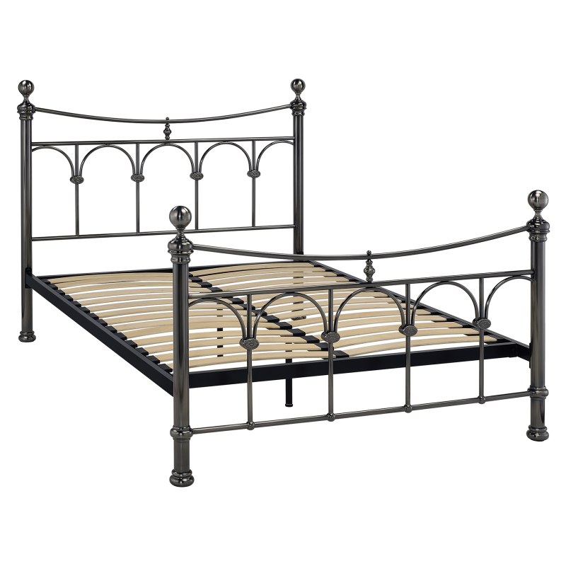 Naples Antique Nickel Bedframe - Solent Beds & Furniture Ltd